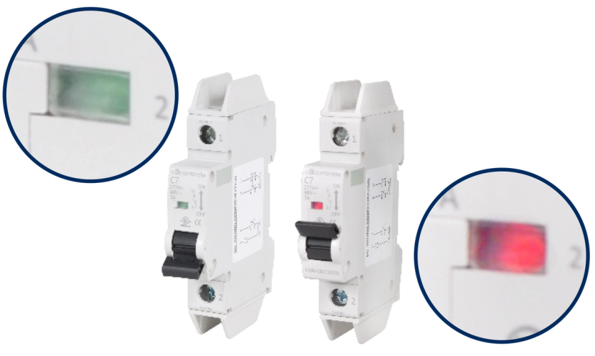 Buy DC Miniature Circuit Breakers with Dual Trip Curves - c3controls