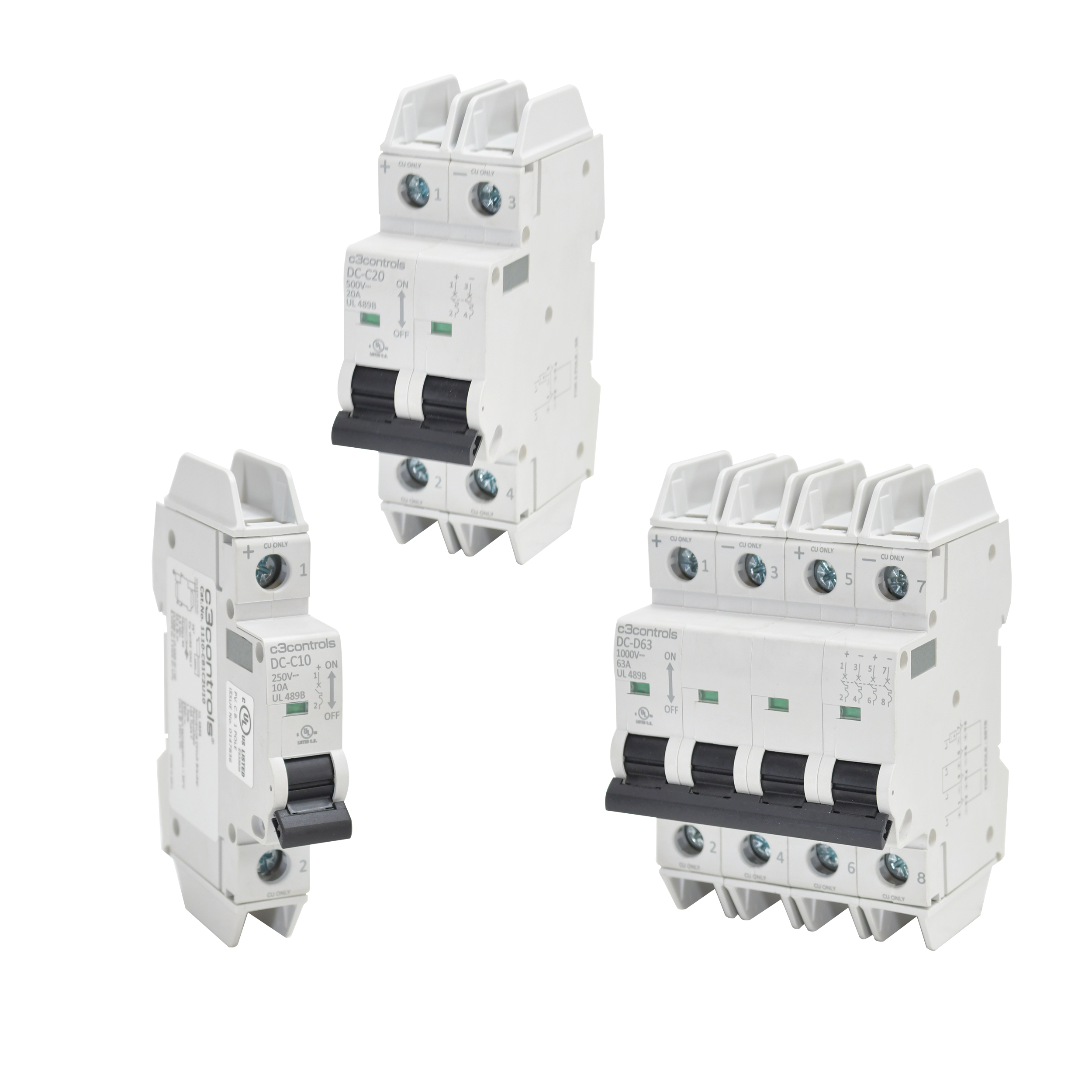 Buy Miniature Circuit Breakers : UL 489B, DC Rated - c3controls